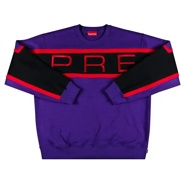 Supreme Paneled Crewneck - Purple