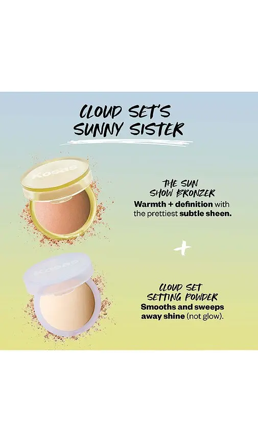 KOSAS The Sun Show Glowy Warmth Talc-free Baked Bronzer - Waves