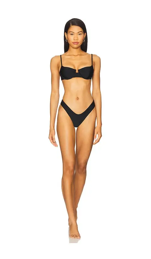 LOVERS AND FRIENDS Check Me Out Top - Black
