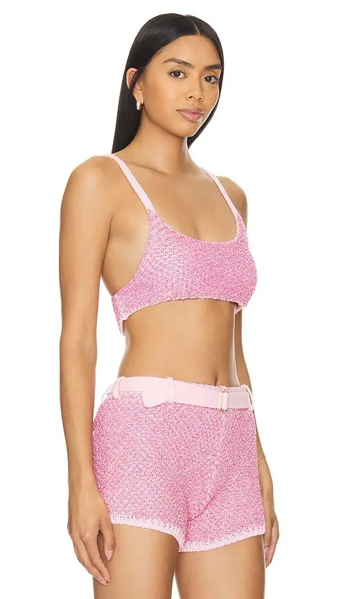 ASTA RESORT X Grace Sequin Bralette In Pink