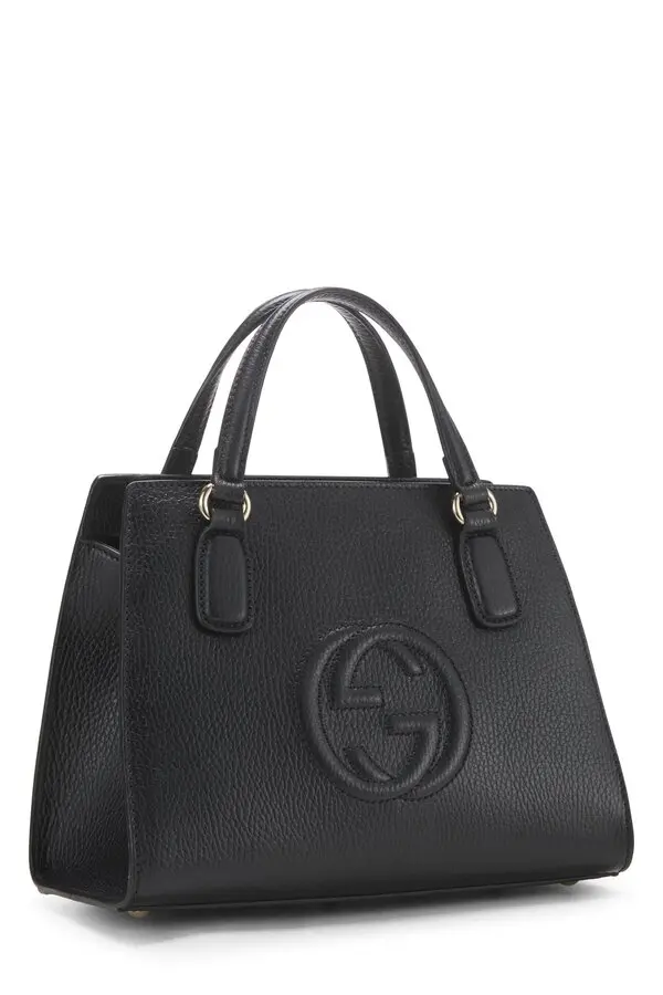Gucci Soho Grained Leather Handbag - Black