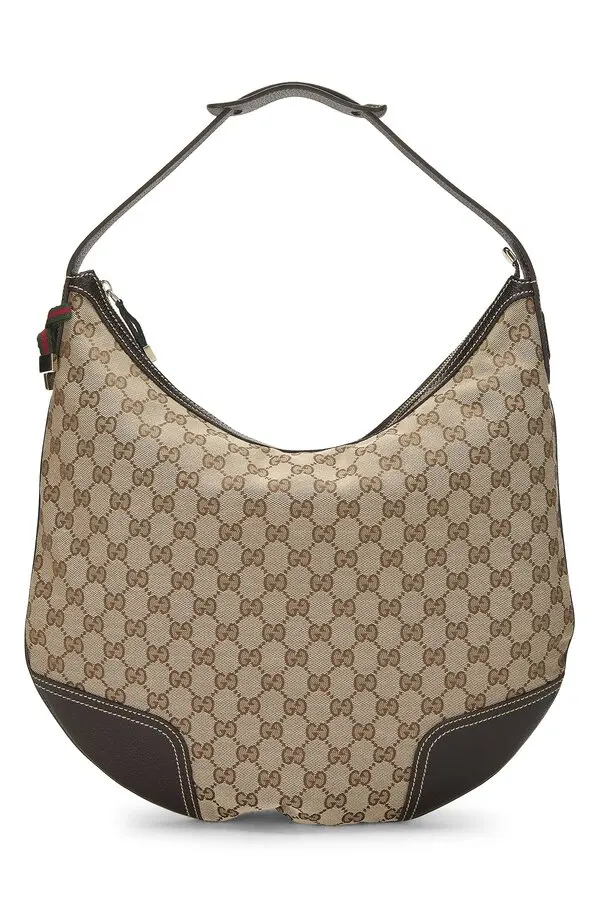 Gucci Original Gg Canvas Princy Hobo - Brown