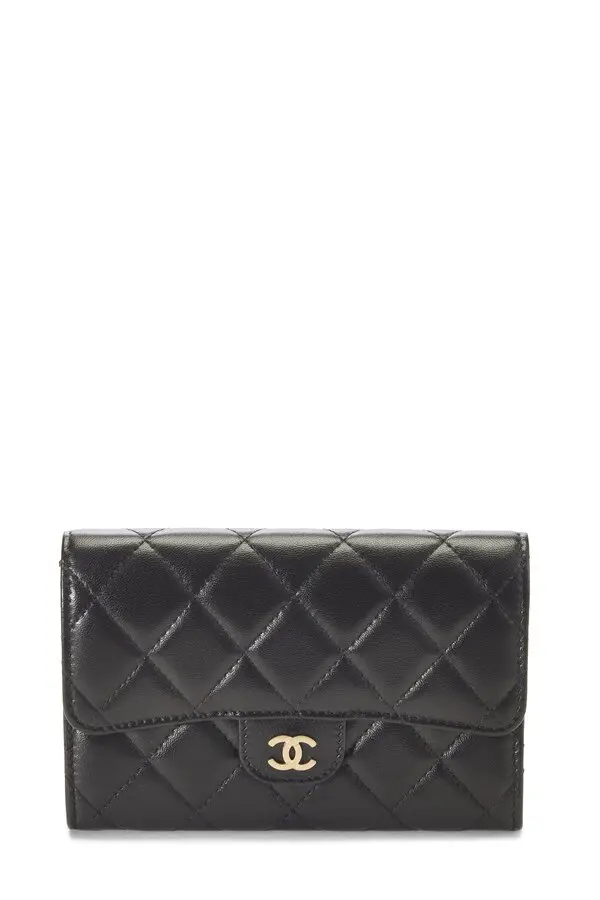 Chanel Lambskin Classic Flap Wallet