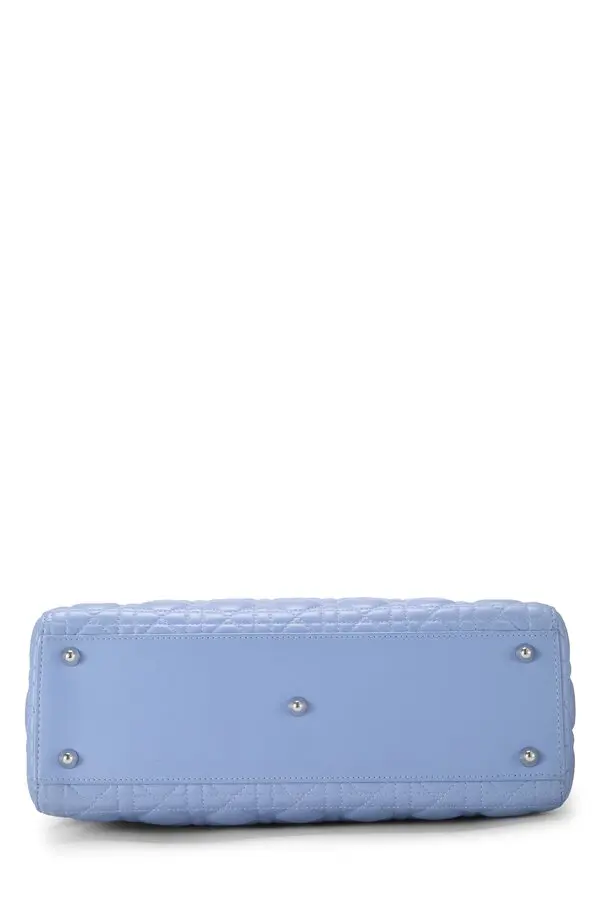 Dior Cannage Quilted Lambskin Lady - Blue
