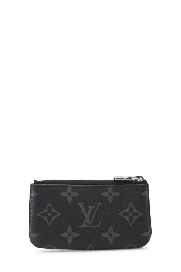 LOUIS VUITTON Monogram Eclipse Reverse Canvas Pochette Clefs