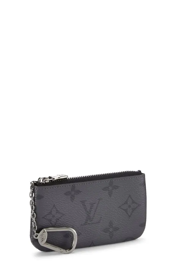 LOUIS VUITTON Monogram Eclipse Reverse Canvas Pochette Clefs