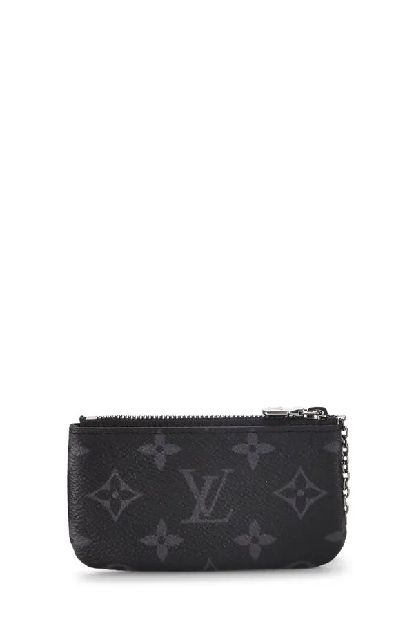 LOUIS VUITTON Monogram Eclipse Reverse Canvas Pochette Clefs