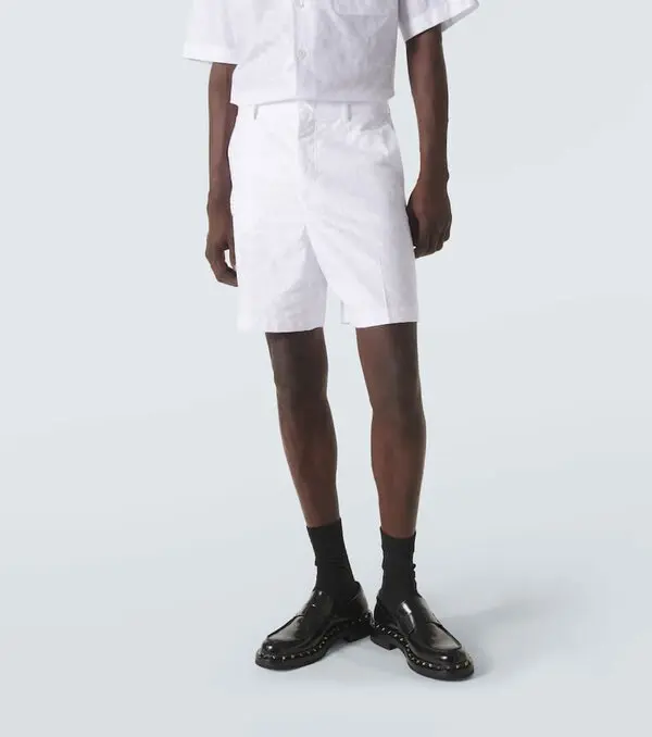Valentino Garavani Jacquard Cotton Poplin Shorts