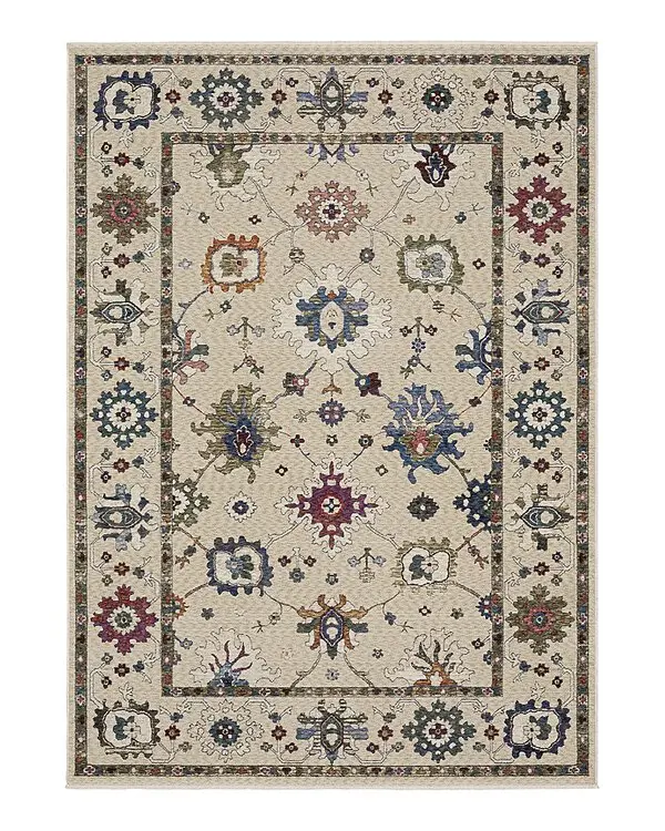ORIENTAL WEAVERS Hastings Ha01w Area Rug, 5'3 X 7'6 - Ivory