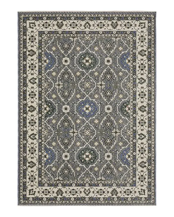 ORIENTAL WEAVERS Hastings Ha07h Area Rug, 3'10 X 5'5 - Blue