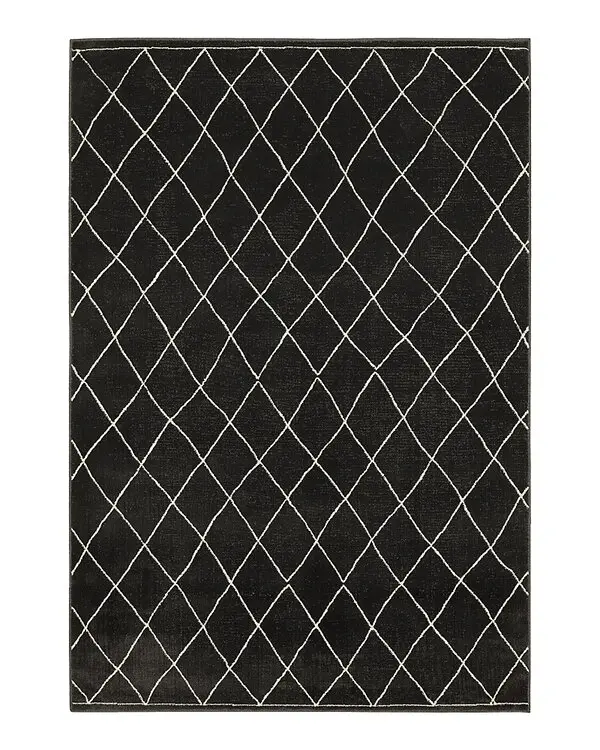 ORIENTAL WEAVERS Raylan Ray12 Area Rug, 6'7 X 9'6 - Black