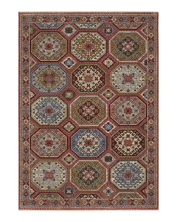 ORIENTAL WEAVERS Hastings Ha05r Area Rug, 6'7 X 9'6 - Pink