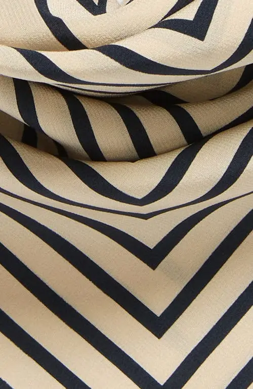 TOTEME Signature Logo Square Silk Scarf - Monogram Print
