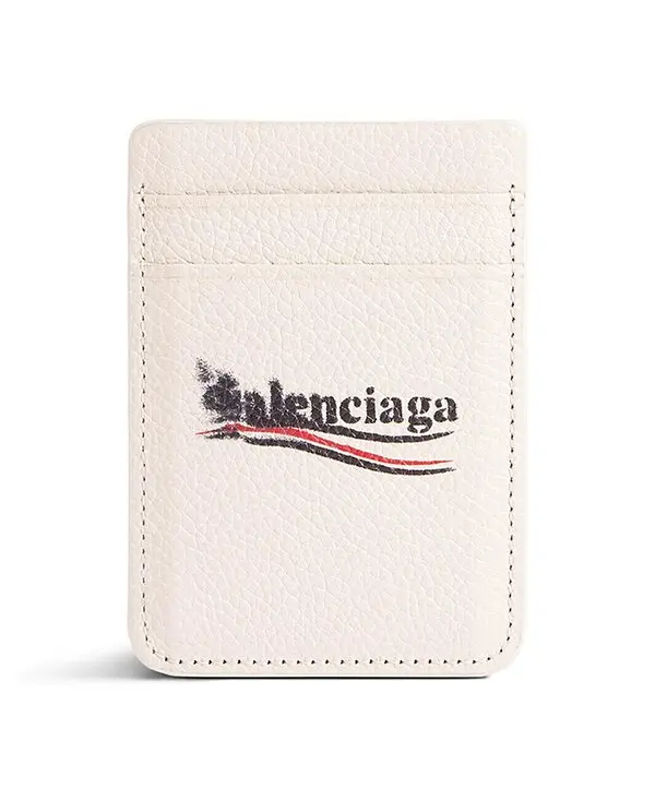 Balenciaga Cash Magnet Card Holder - Light Beige