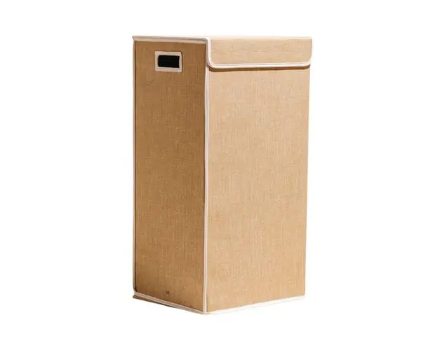 NORI Laundry Hamper With Attached Lid And Optional Wheels