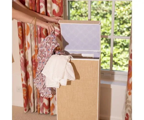 NORI Laundry Hamper With Attached Lid And Optional Wheels