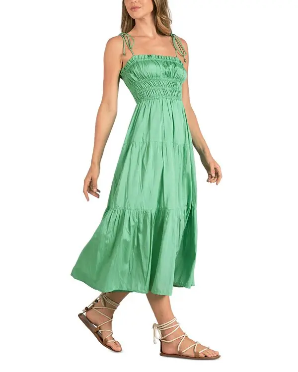 Elan Smocked Midi Dress
