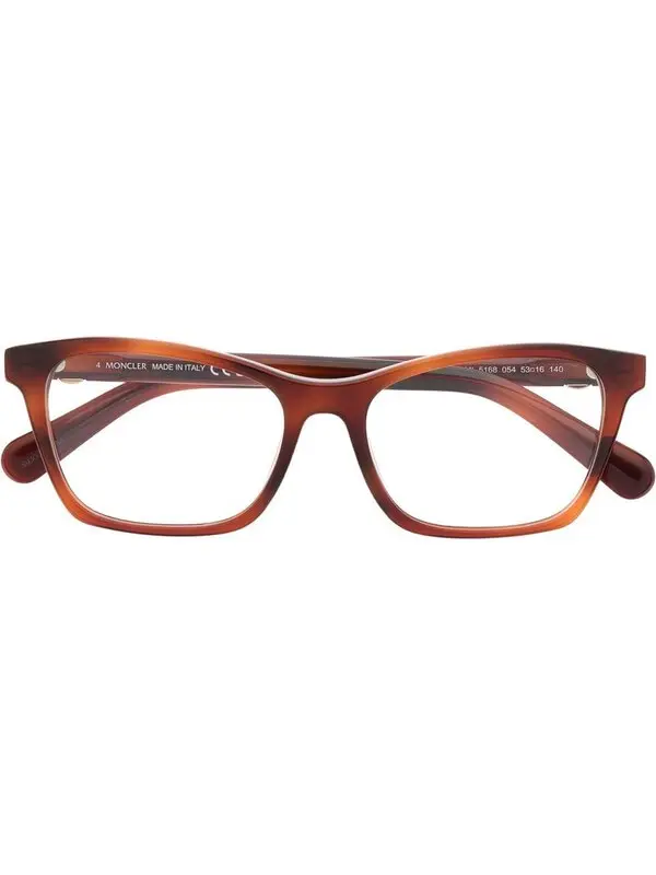 Moncler Tortoiseshell Frame Glasses - Brown