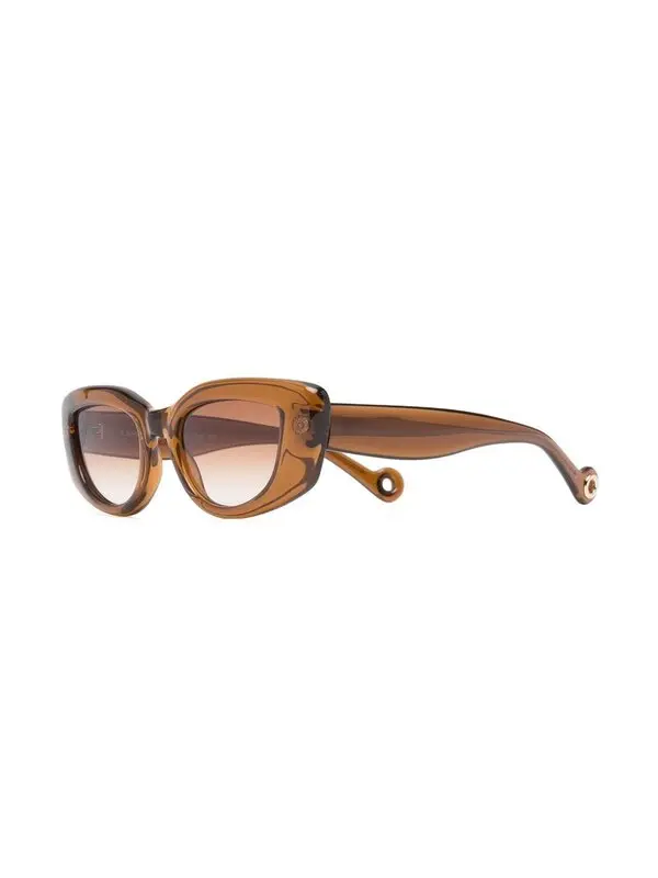 LANVIN Engraved-logo Tinted Sunglasses