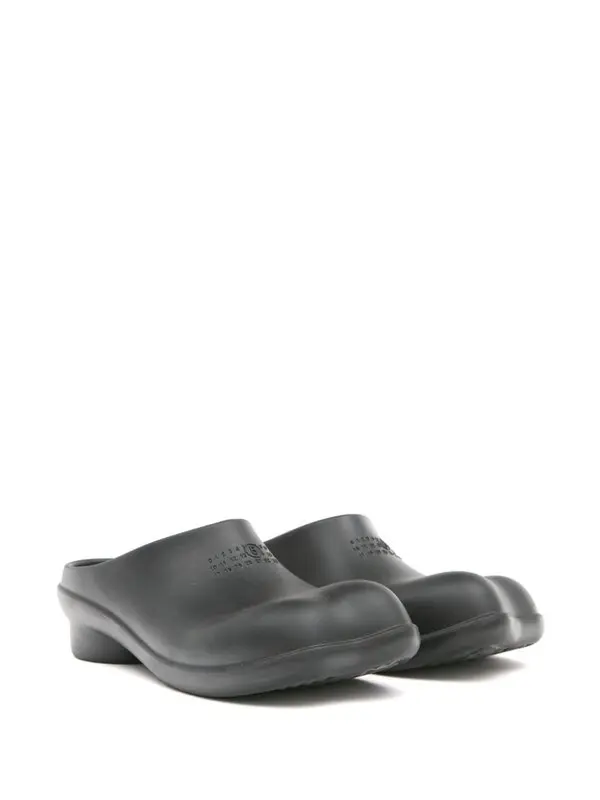 MAISON MARGIELA Anatomic Numbers-motif Slippers - Black