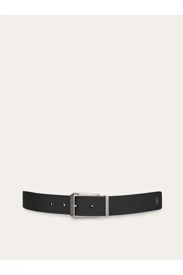 FERRAGAMO Reversible And Adjustable Belt - Black
