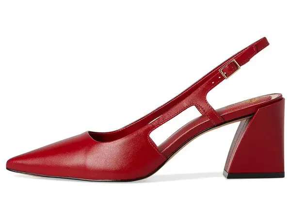 Vince Camuto Sindree Block Heel Pumps With Cutout Details And Adjustable Ankle Strap