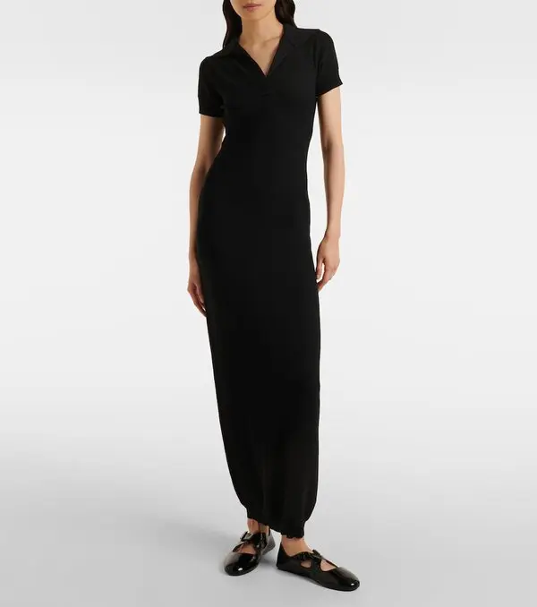 Alaïa Semi-sheer Polo Dress