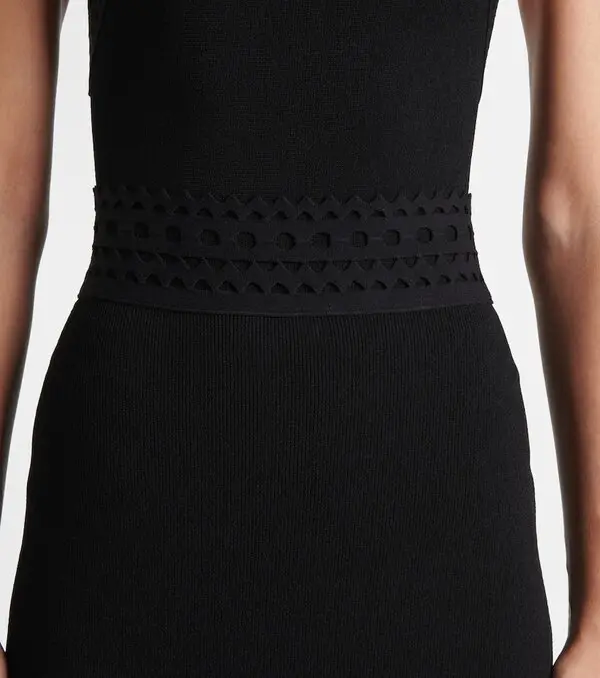 Alaïa Viennen Jersey Midi Skirt