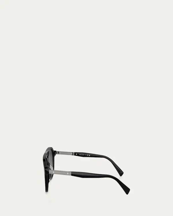 Brunello Cucinelli Acetate Aviator Sunglasses