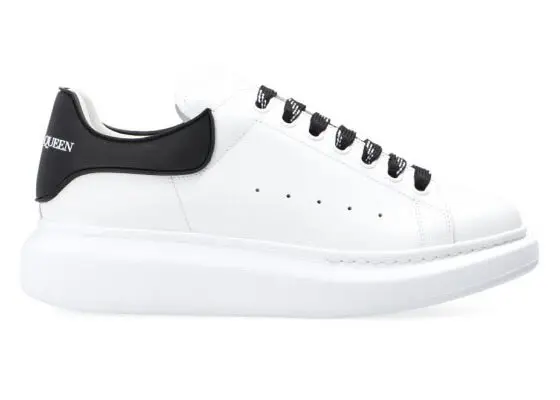 Alexander McQueen Oversized Lace-up Sneakers - White Black