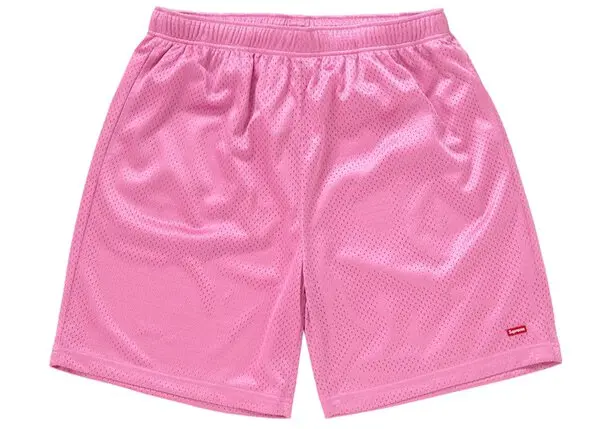 Supreme Small Box Baggy Mesh Short Ss24 - Pink