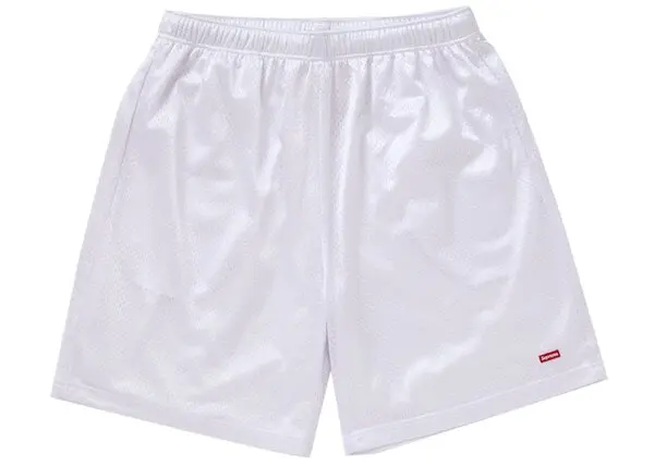 Supreme Small Box Baggy Mesh Short Ss24 - White
