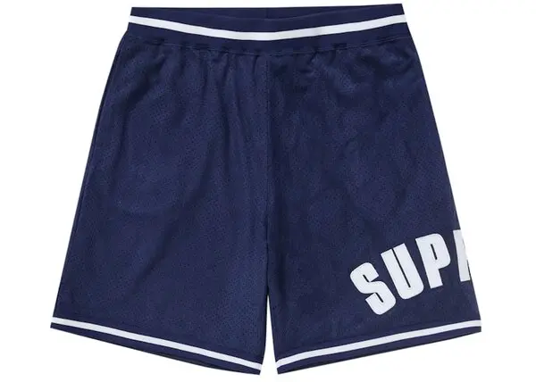 Supreme Ultrasuede Mesh Short - Navy Blue