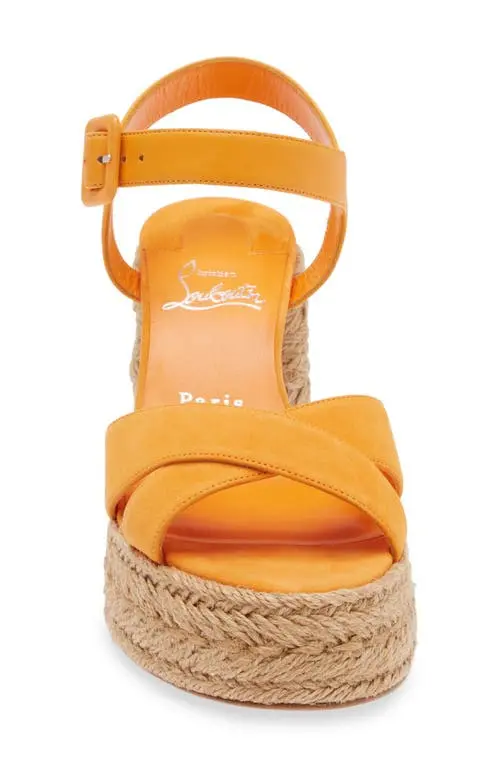 CHRISTIAN LOUBOUTIN Calakala Espadrille Platform Sandal
