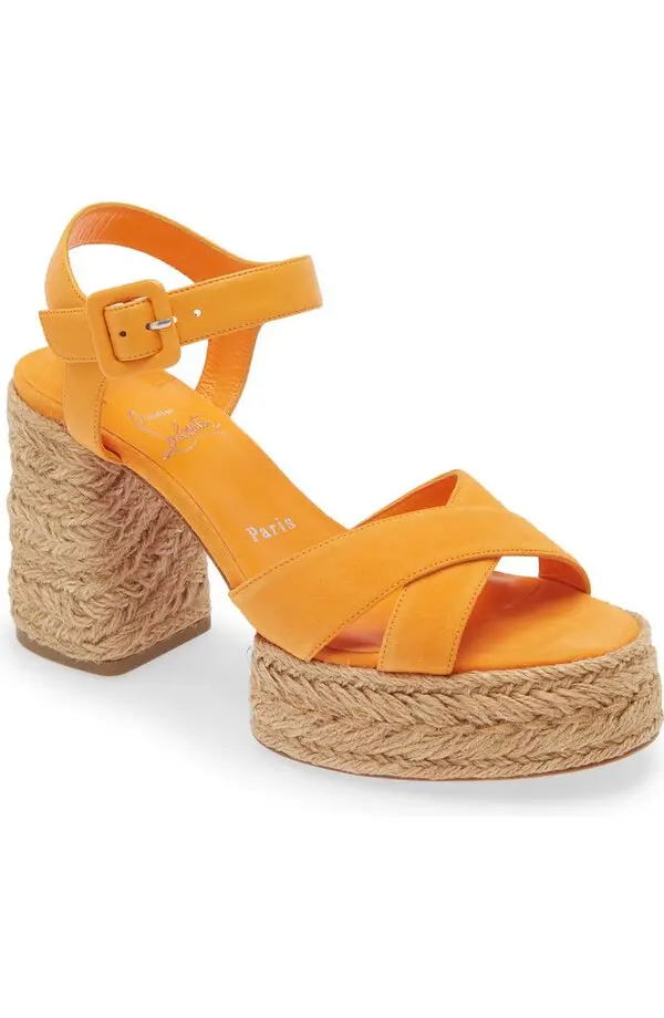 CHRISTIAN LOUBOUTIN Calakala Espadrille Platform Sandal