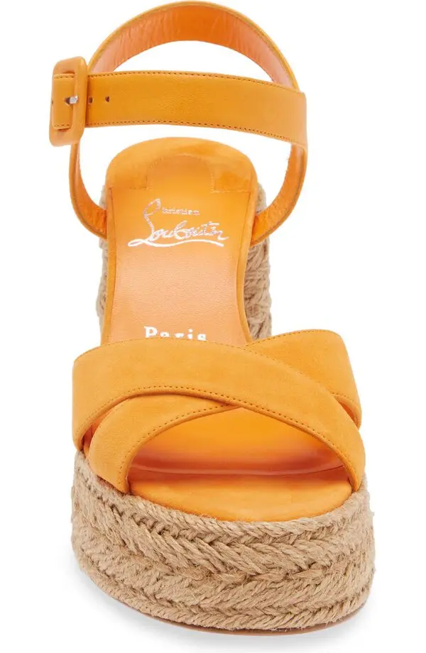 CHRISTIAN LOUBOUTIN Calakala Espadrille Platform Sandal