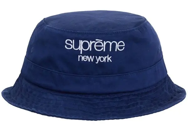 Supreme Chino Twill Crusher Hat - Navy Blue