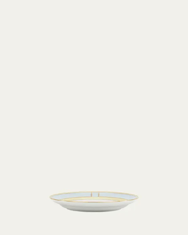 GINORI 1735 Diva Colonna Flat Plate, Celeste - Blue