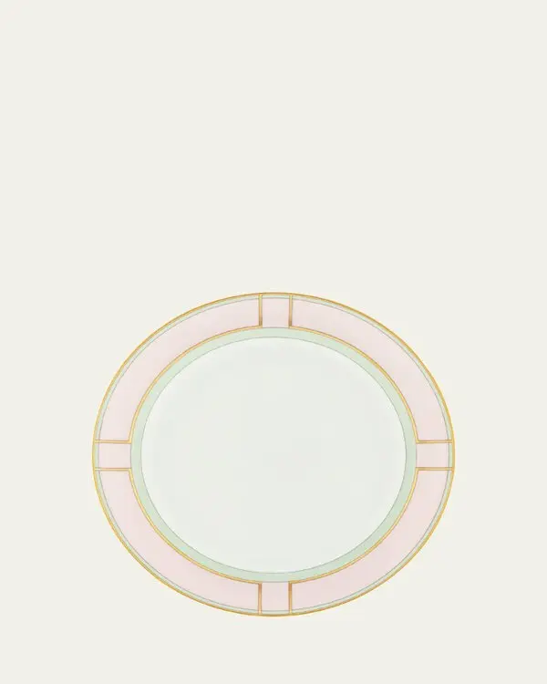 GINORI 1735 Diva Colonna Flat Plate, Rosa - Pink