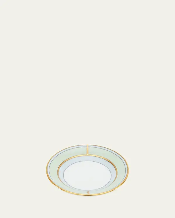 GINORI 1735 Diva Colonna Coffee Saucer, Verde