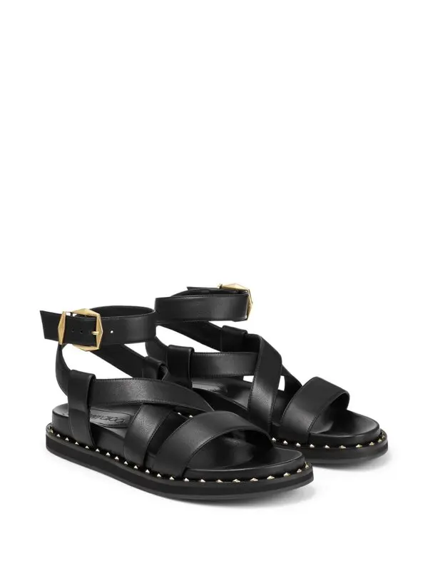 JIMMY CHOO Blaise Leather Sandals