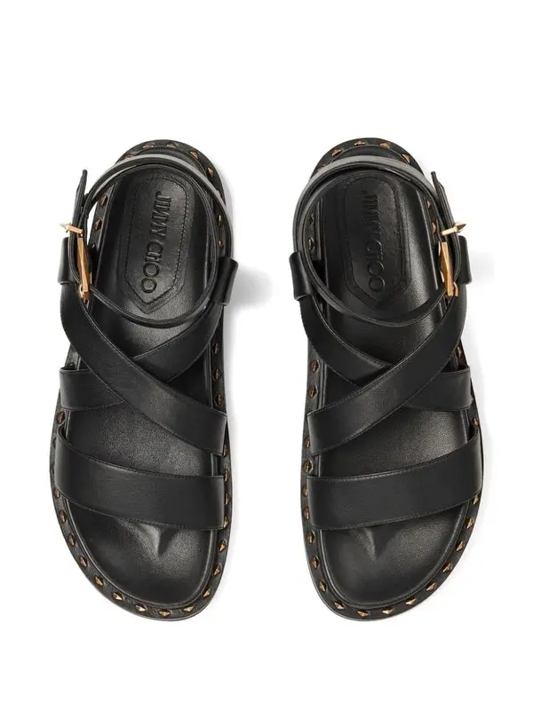JIMMY CHOO Blaise Leather Sandals