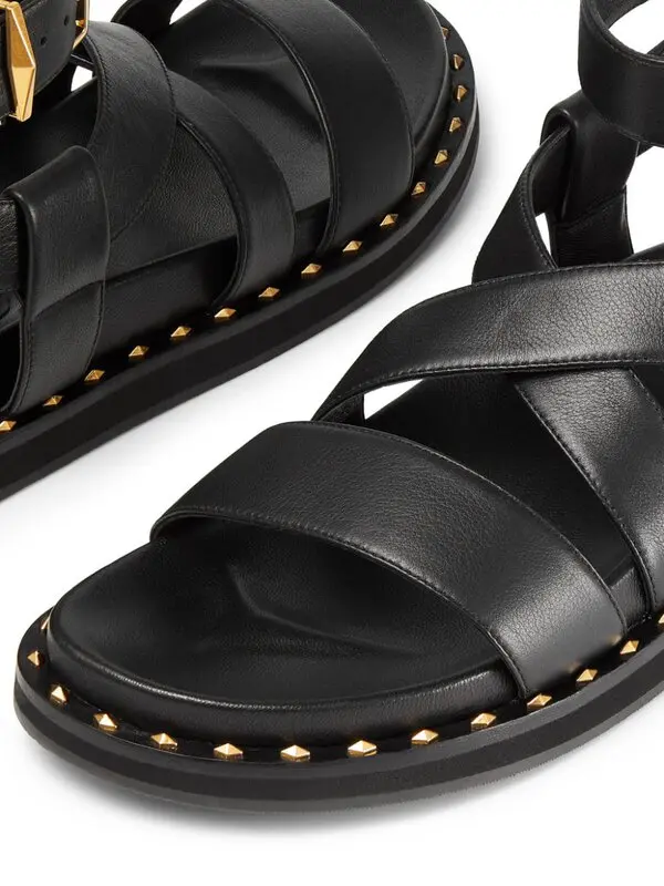 JIMMY CHOO Blaise Leather Sandals