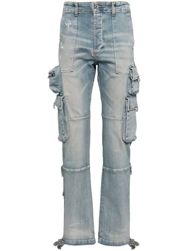 Amiri Tactical Cargo Straight Jeans - Black