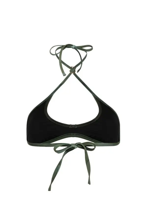 Palm Angels Camouflage Print Bikini Top
