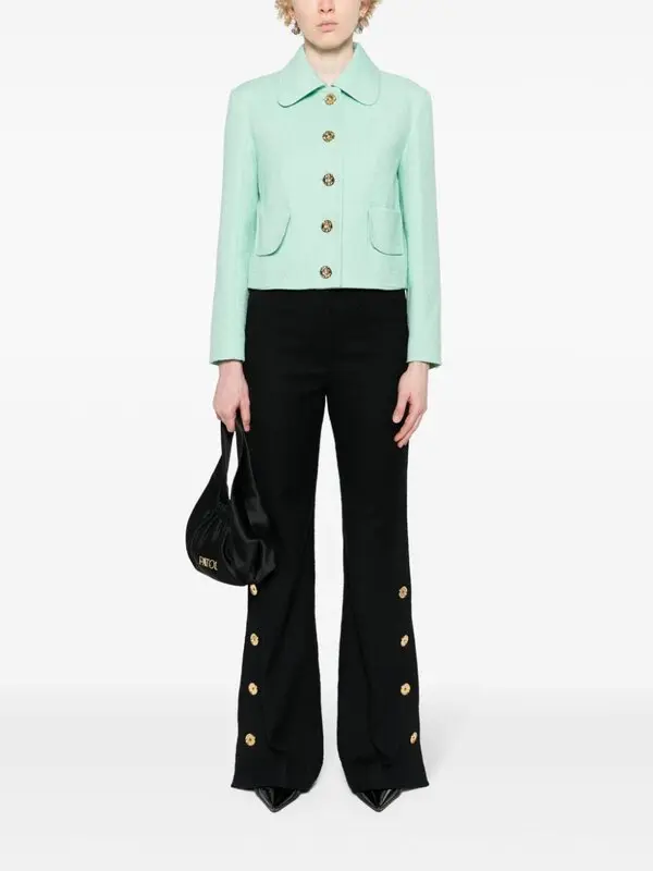 PATOU Tweed Flared Trousers