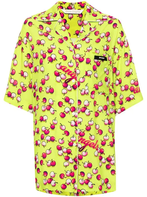 Palm Angels Cherries-patterned Shirt