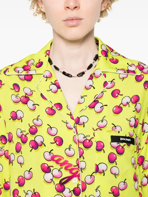 Palm Angels Cherries-patterned Shirt