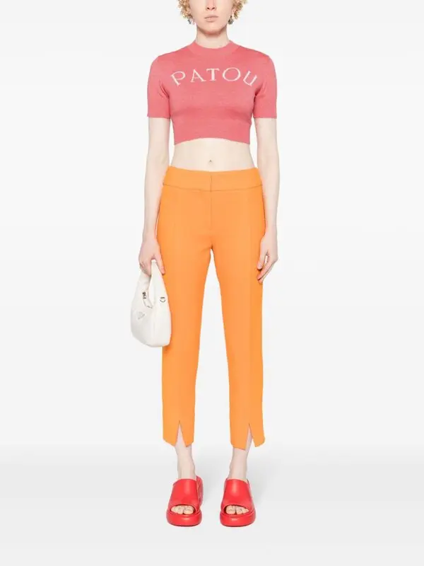 PATOU Intarsia-knit Top