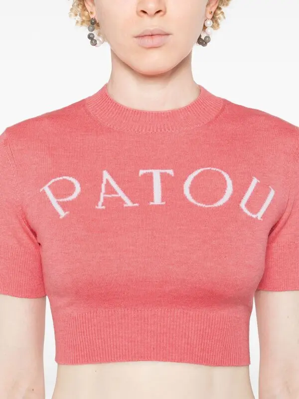 PATOU Intarsia-knit Top